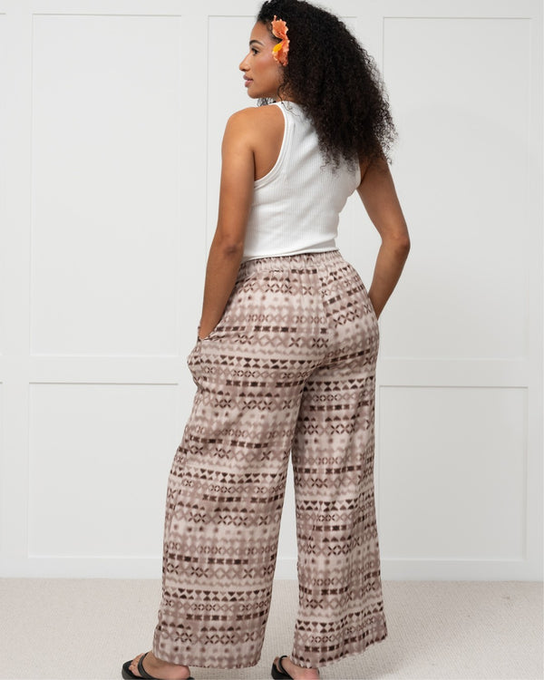 Shop Kalea Womens Wide Leg Island Pants - Bracken - ISLAKOKO